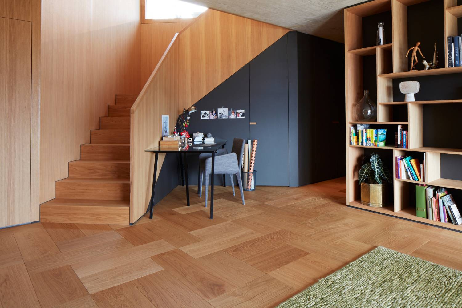 It is a meeting place for family and friends with oiled natural oak ...