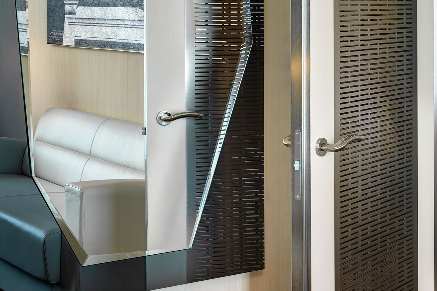 The Lualdi doors at the Excelsior Hotel Gallia. | BeSpace Group