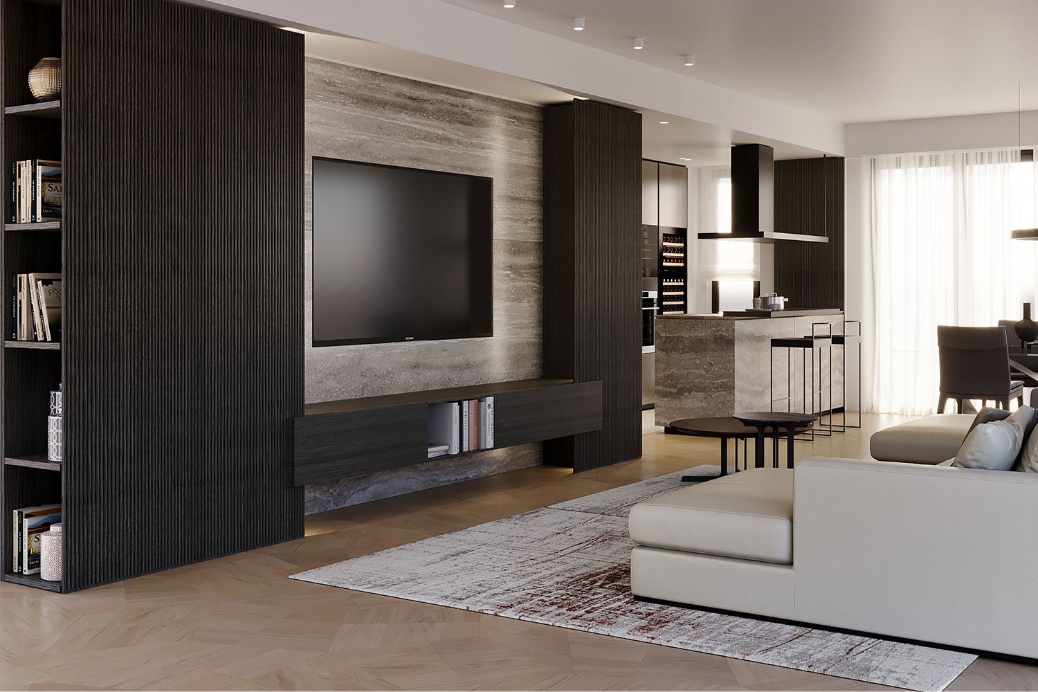 A bright penthouse with a timeless design. | BeSpace Group